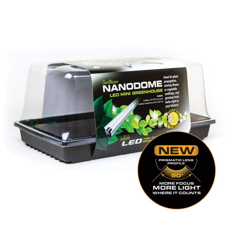 Sunblaster Mini Greenhouse Kit - LED 18” Prismatic Lens - Happy Hydroponics